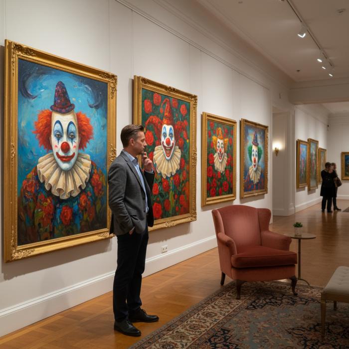 Famous Clown Paintings Exploring Emotion and Color